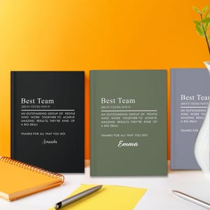 Personalized Best Team Journal, Bulk Journals, Corporate Gift, Team ...