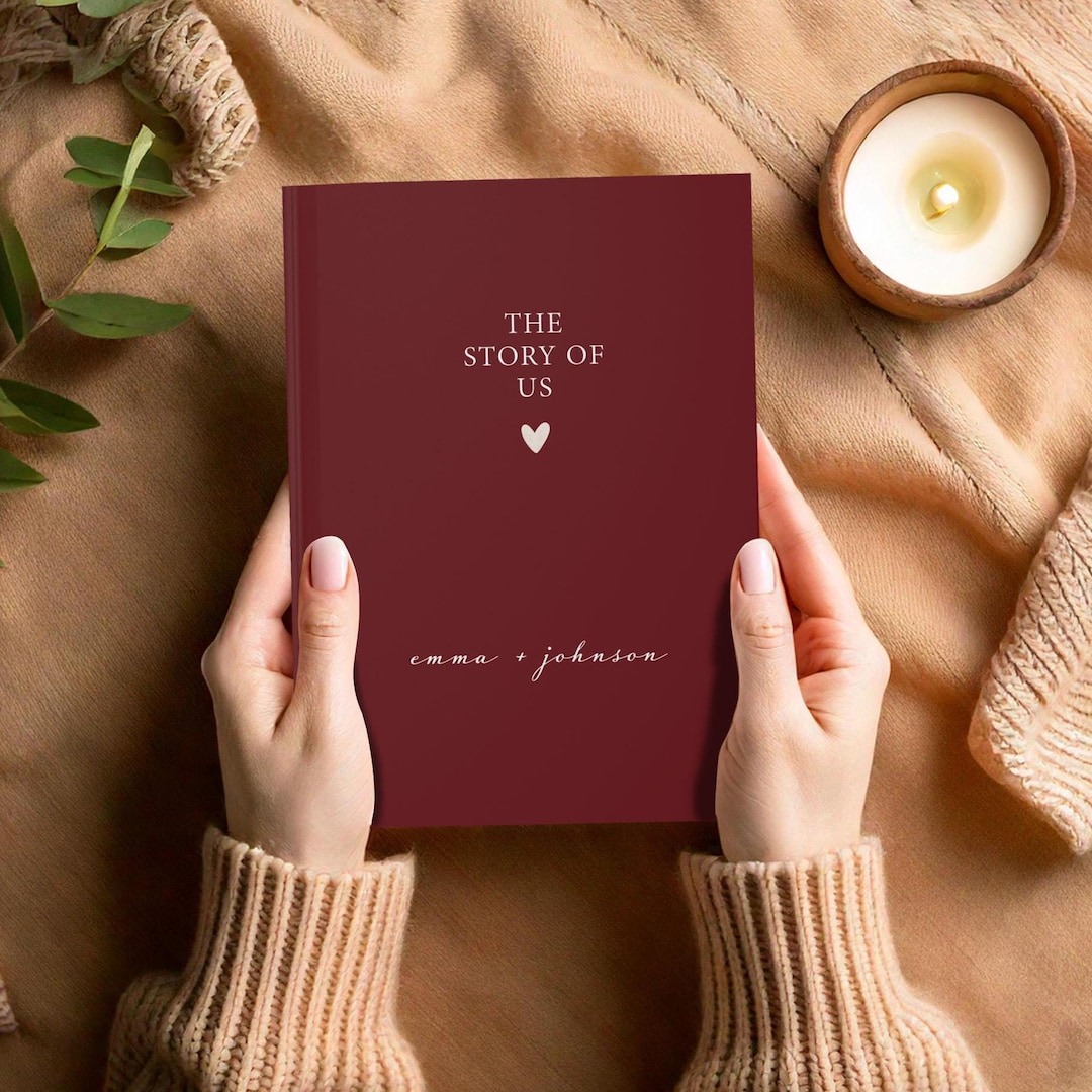 Personalized Couple Notebook, Custom Names Anniversary Gift, Our First ...