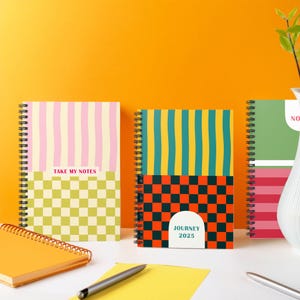 2025 Spiral Notebook: Bold Colorful Print, New Year Journal - Etsy