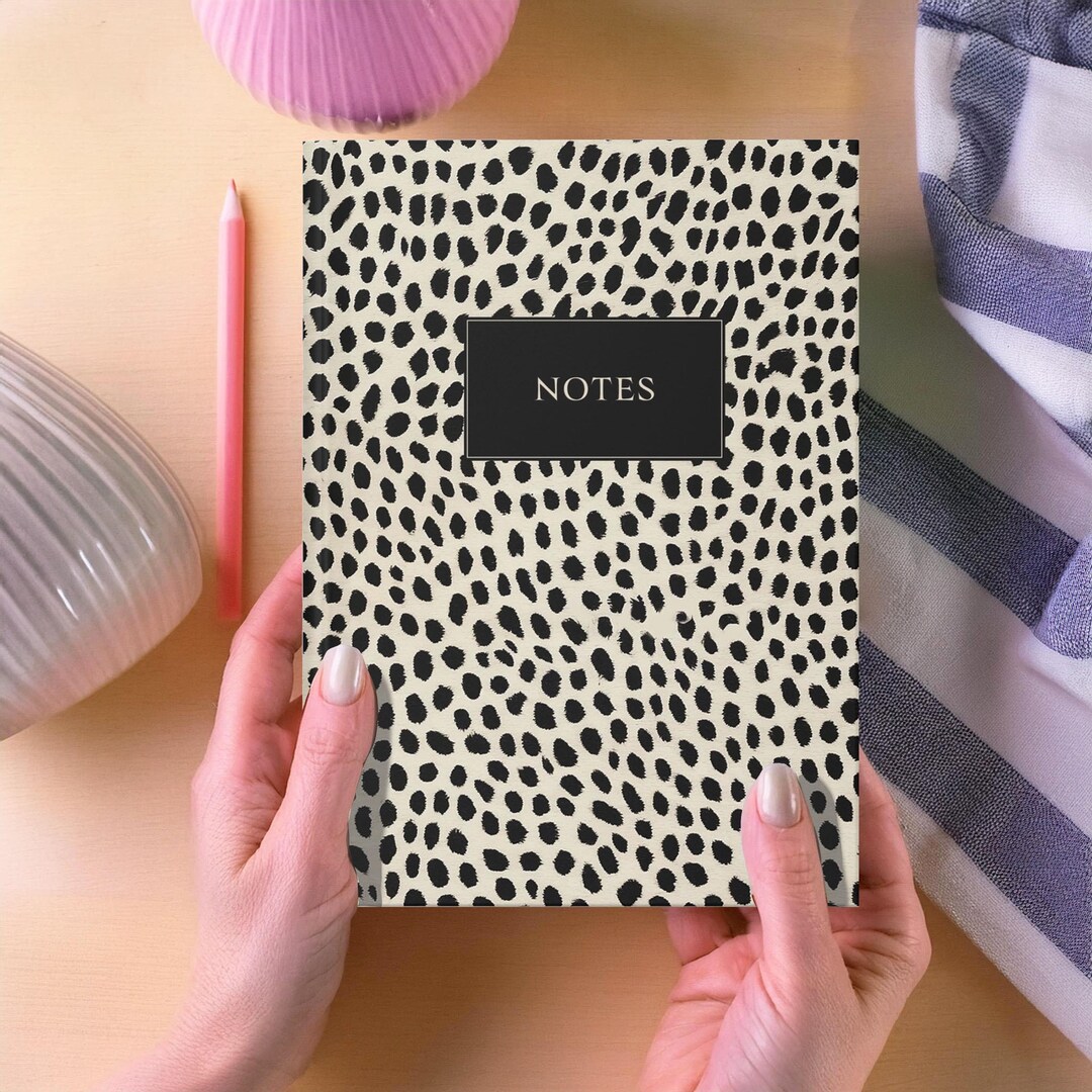 Leopard Print 'NOTES' Hardcover Journal: Animal Print Diary - Etsy