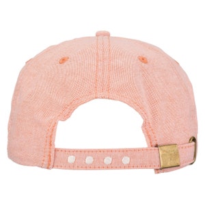 Chambray Ball Cap - Peach/white - Etsy