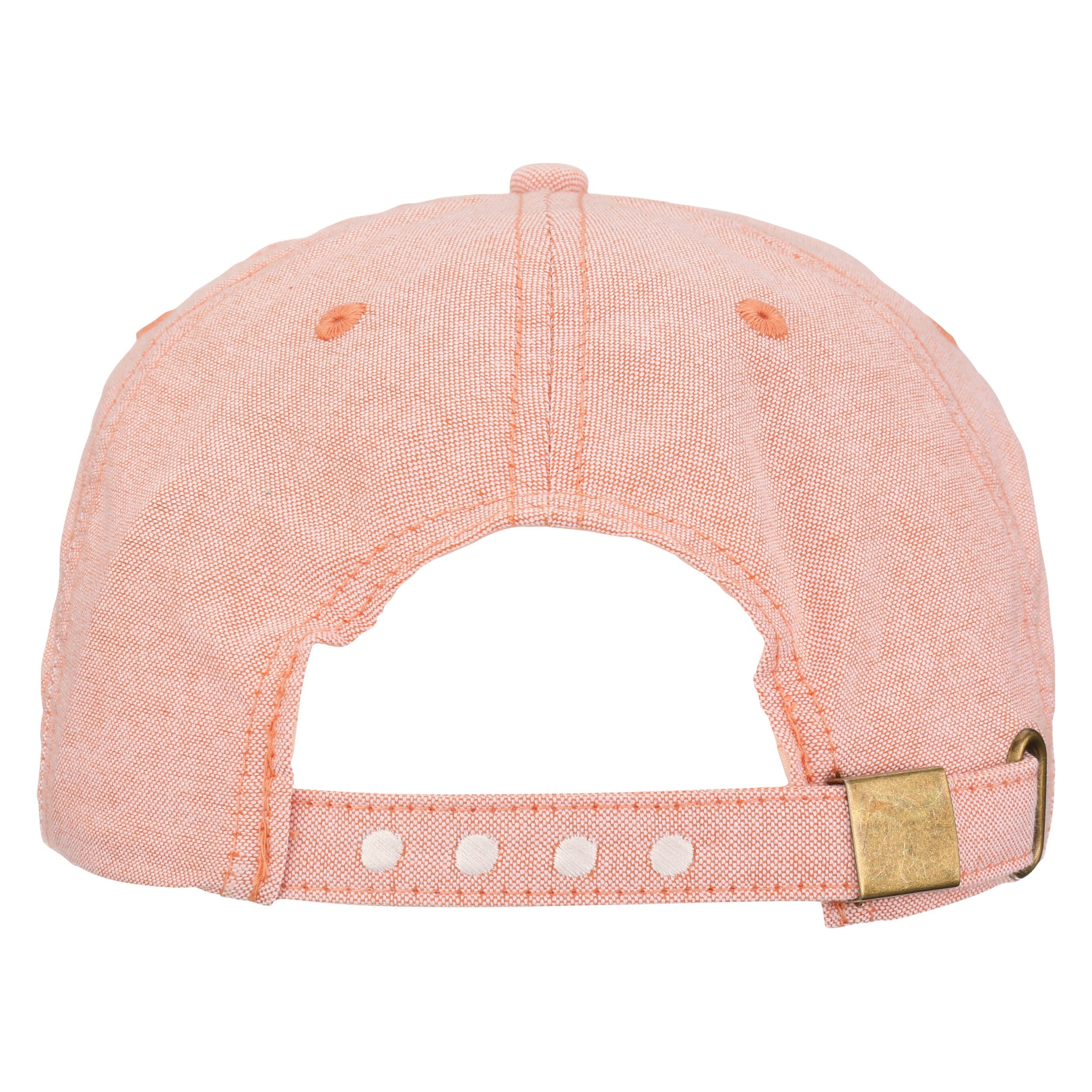 Chambray Ball Cap - Peach/white - Etsy