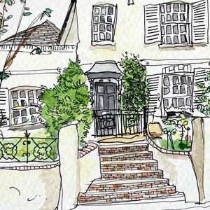 House Portrait Commission, Drawing of Your Home, Pen Drawing and ...
