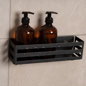 Black Waterproof Shower Basket, Stainless Steel Shower Shelf ...