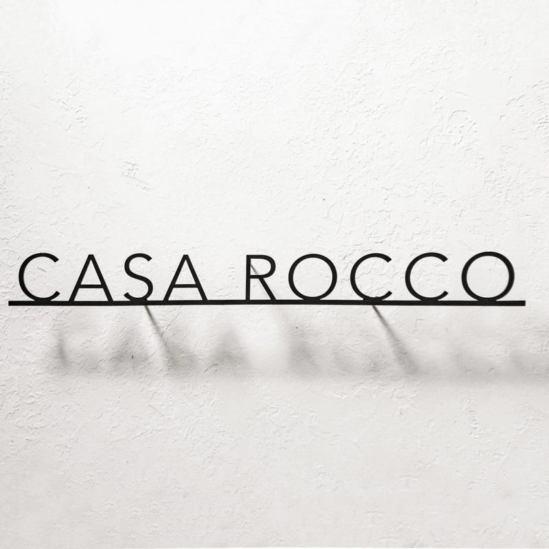 Last Name Metal Sign - Etsy