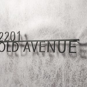 Personalized House Name Sign, Metal Wall Art, Steel Words,housewarming ...