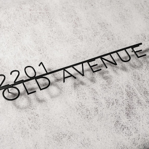 Personalized House Name Sign, Metal Wall Art, Steel Words,housewarming ...