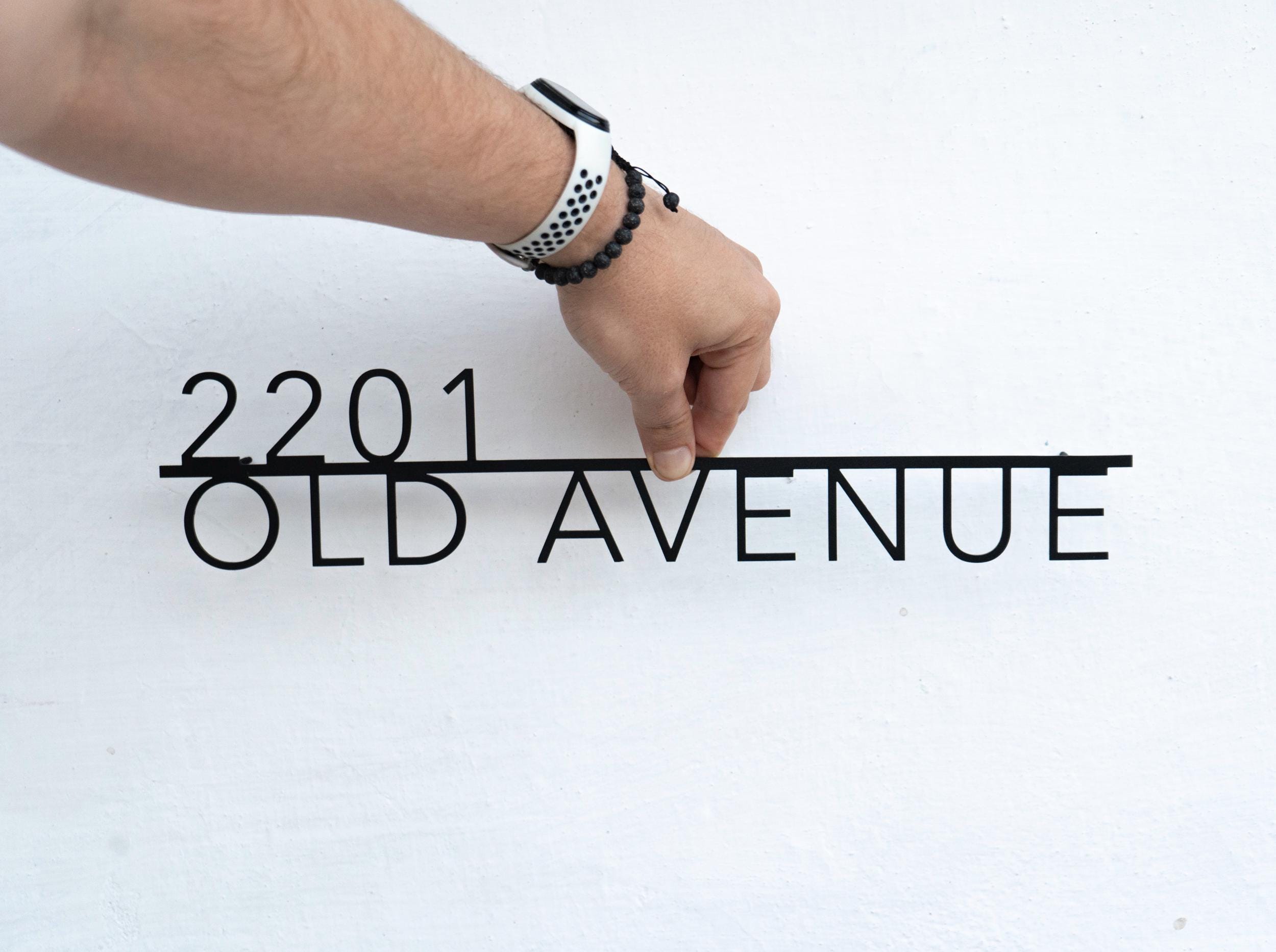 Personalized House Name Sign, Metal Wall Art, Steel Words,housewarming ...