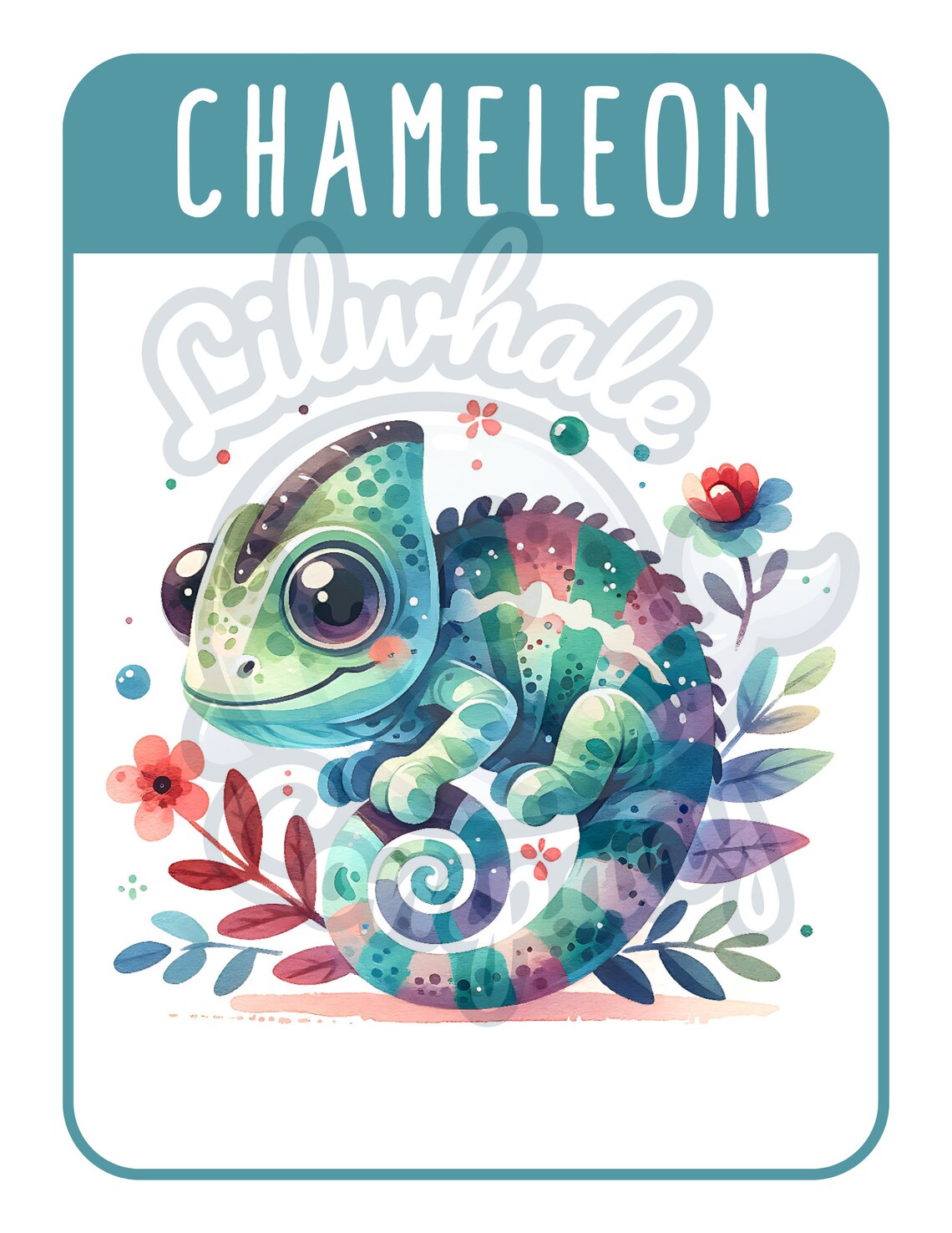 Cute Watercolor Animal Flashcards, Printable Flashcards for Preschool ...