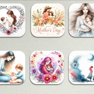 Watercolor Cute Mother’s Day Clipart, 28 Mother and Child Images for ...