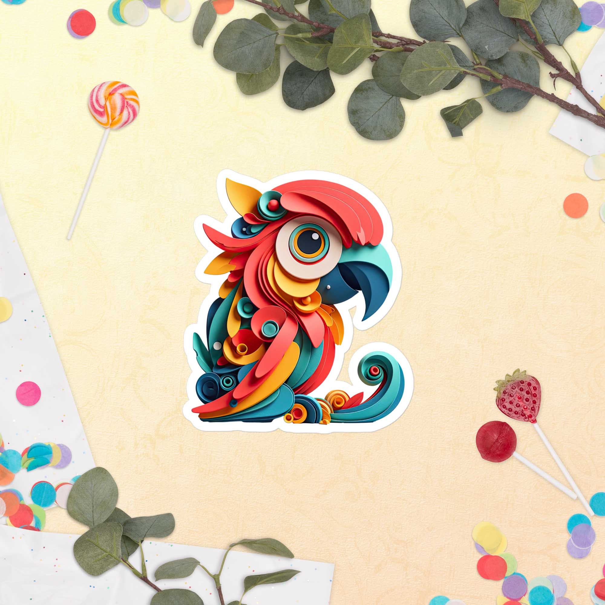 Cute Little Baby Parrot Design, PNG Design for Sticker, Parrot Shirt ...