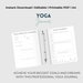 Yoga Journal Printable | Digital Mindfulness Planner | Reflection Pages ...