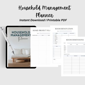 Household Planner Printable Household Management Binder Household ...