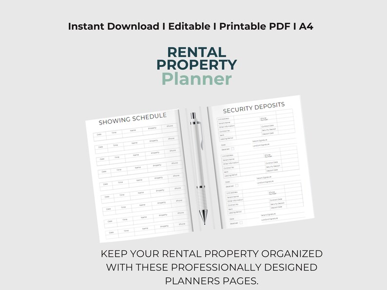 Ultimate Rental Property Planner | Track Income and Expenses, Manage ...