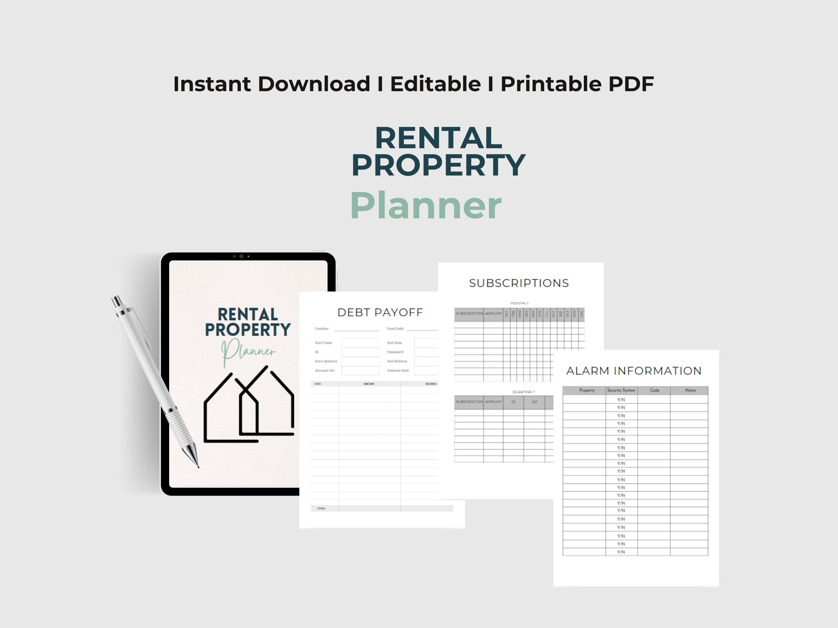 Ultimate Rental Property Planner Track Income and Expenses, Manage ...