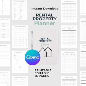 Ultimate Rental Property Planner | Track Income and Expenses, Manage ...