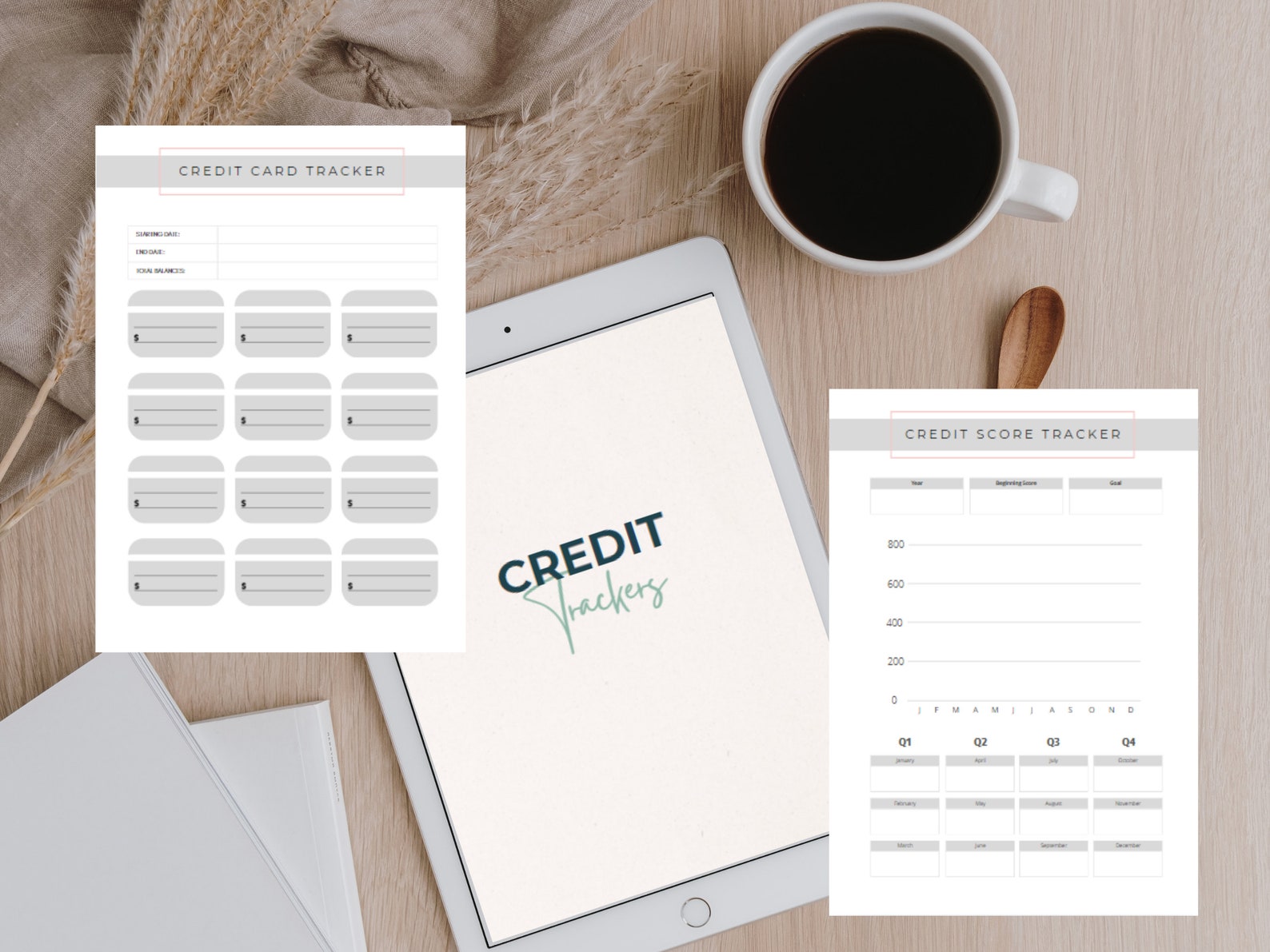 Credit Tracker Printable Debt Payment Tracker Digital Credit Tracker ...