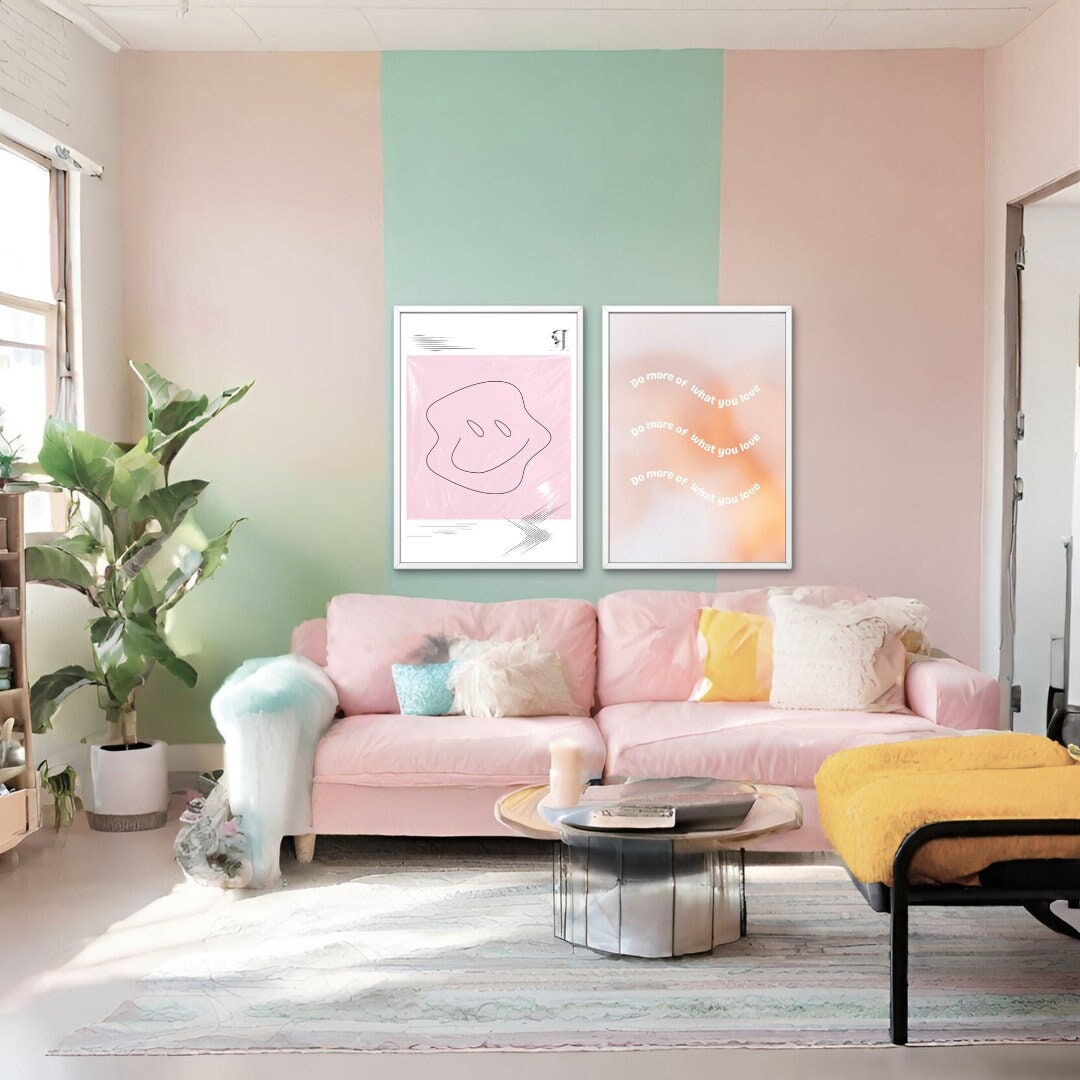 Bright Aesthetic Self Care Poster Set - Etsy