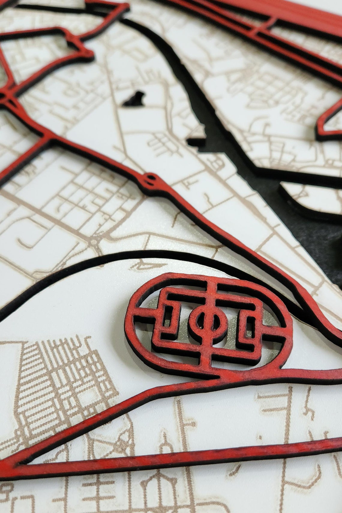 Personalized Manchester United Stadium Map - Football Wall Decor ...