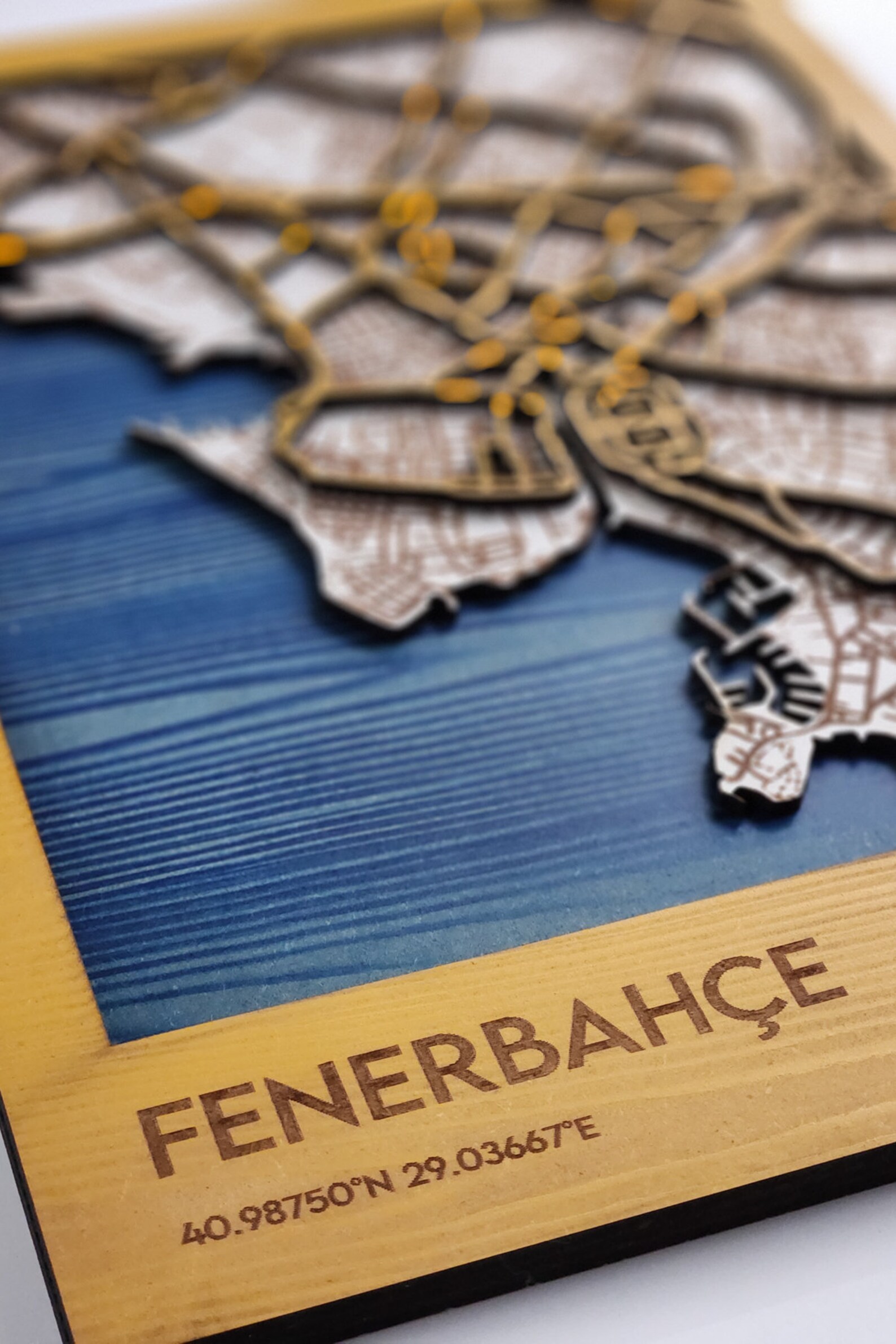 Personalized Fenerbahce FC Stadium Map - Football Wall Decor ...