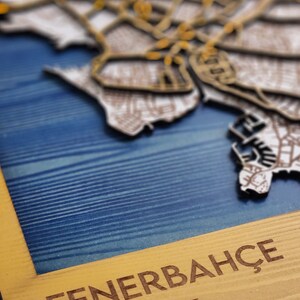 Personalized Fenerbahce FC Stadium Map - Football Wall Decor ...