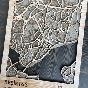 Personalized Besiktas FC Stadium Map - Football Wall Decor ...