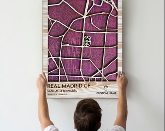 Personalized Fenerbahce FC Stadium Map - Football Wall Decor ...