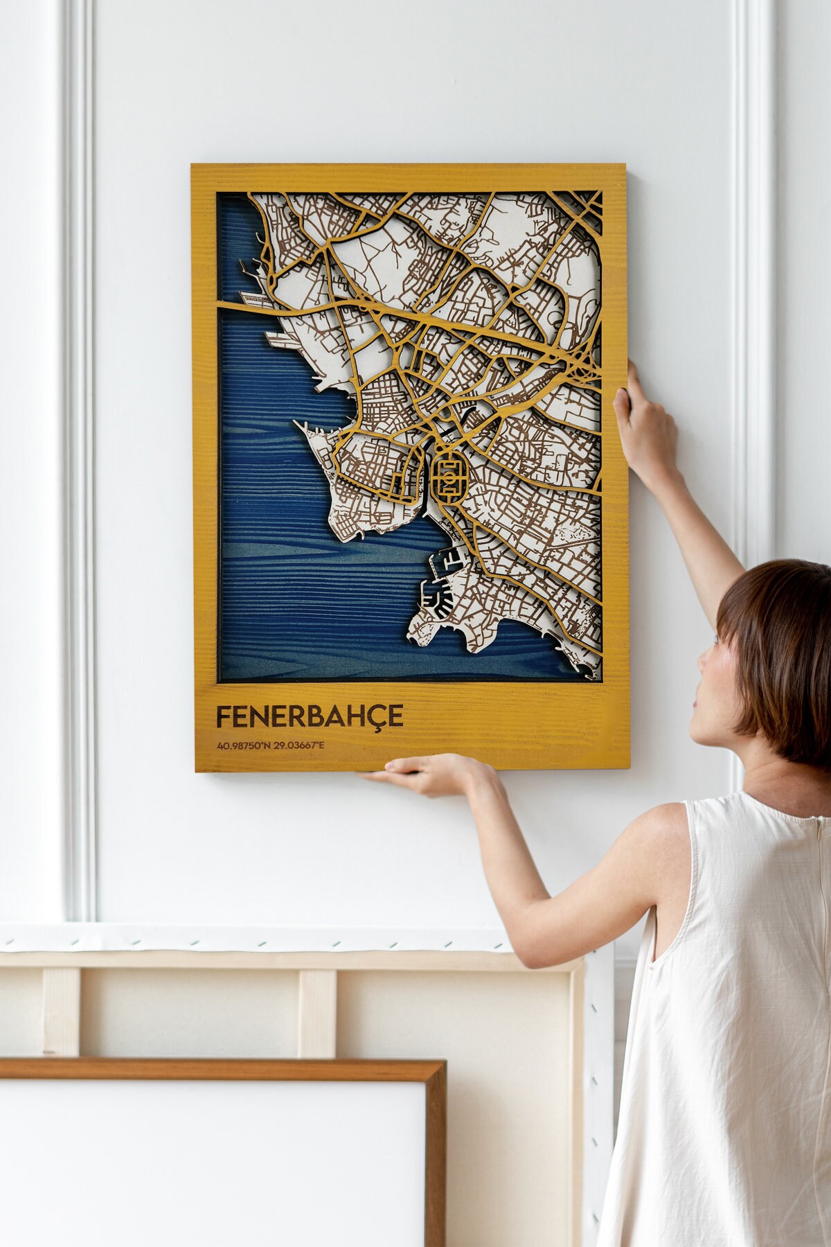 Personalized Fenerbahce FC Stadium Map - Football Wall Decor ...