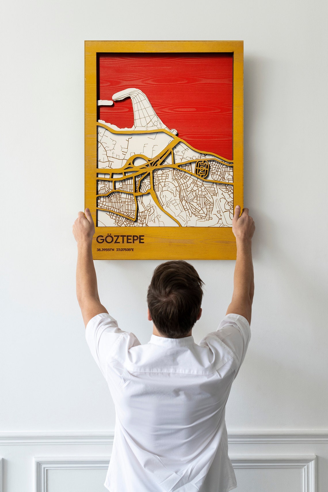 Personalized Goztepe FC Stadium Map - Football Wall Decor ...