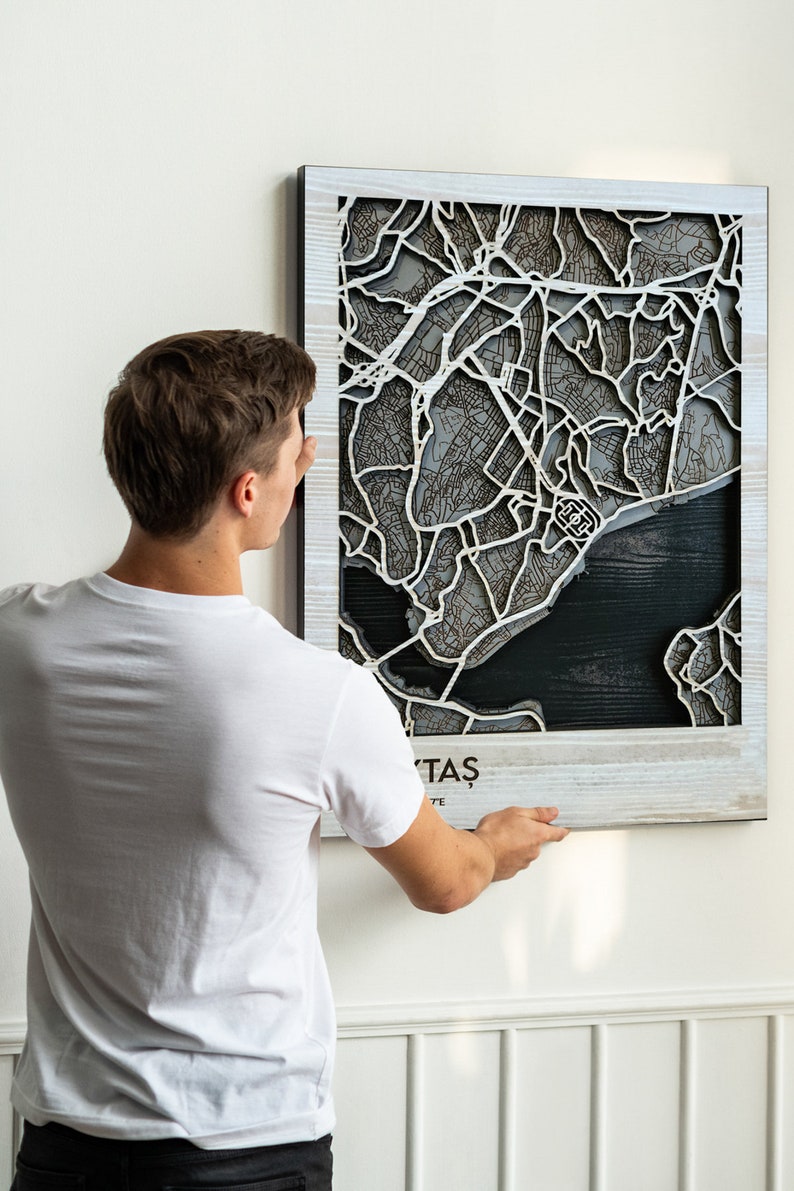 Personalized Besiktas FC Stadium Map - Football Wall Decor ...