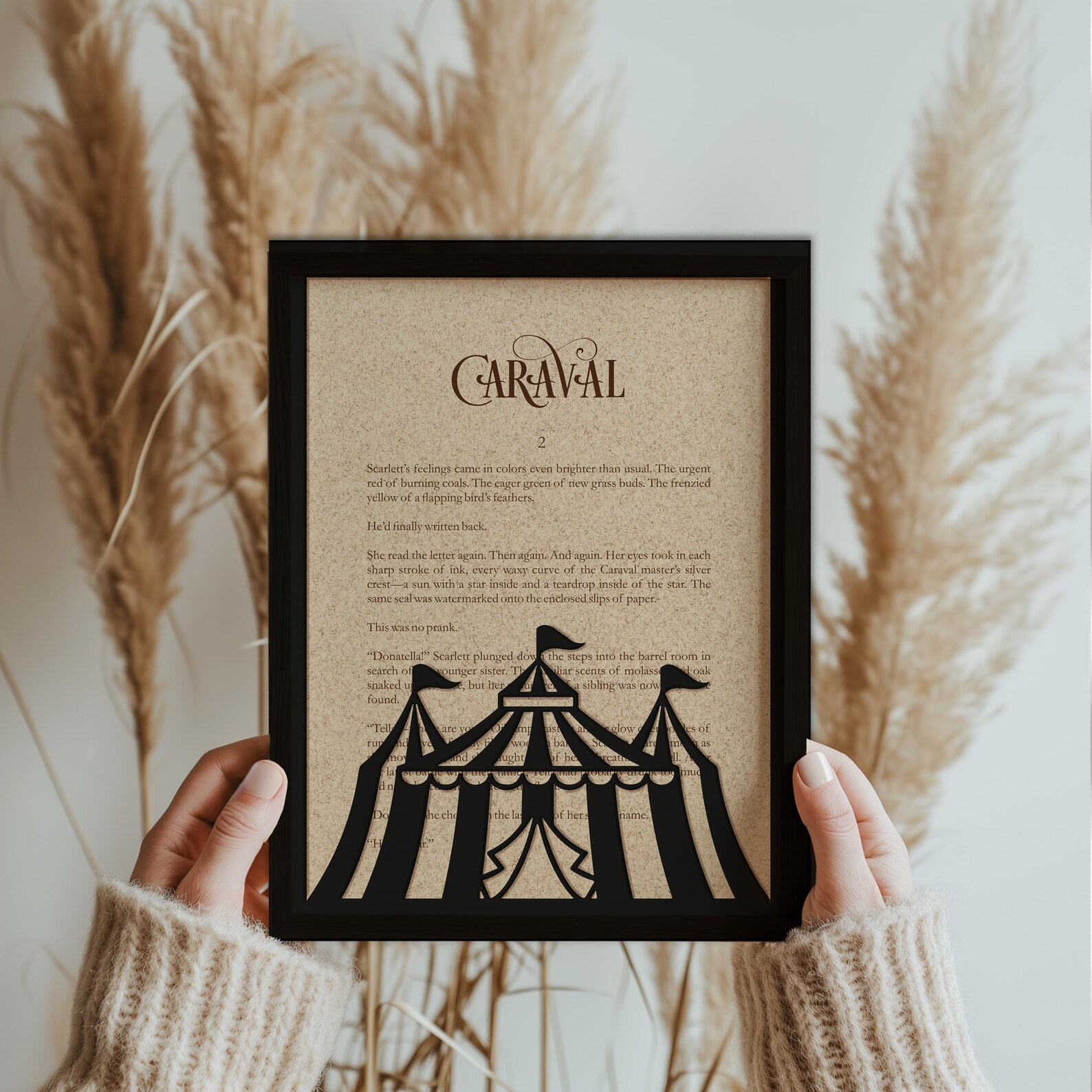Wood Wall Art - Caraval Book Page Art - Second Chapter - Stephanie ...