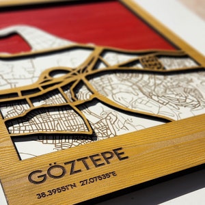 Personalized Goztepe FC Stadium Map - Football Wall Decor ...
