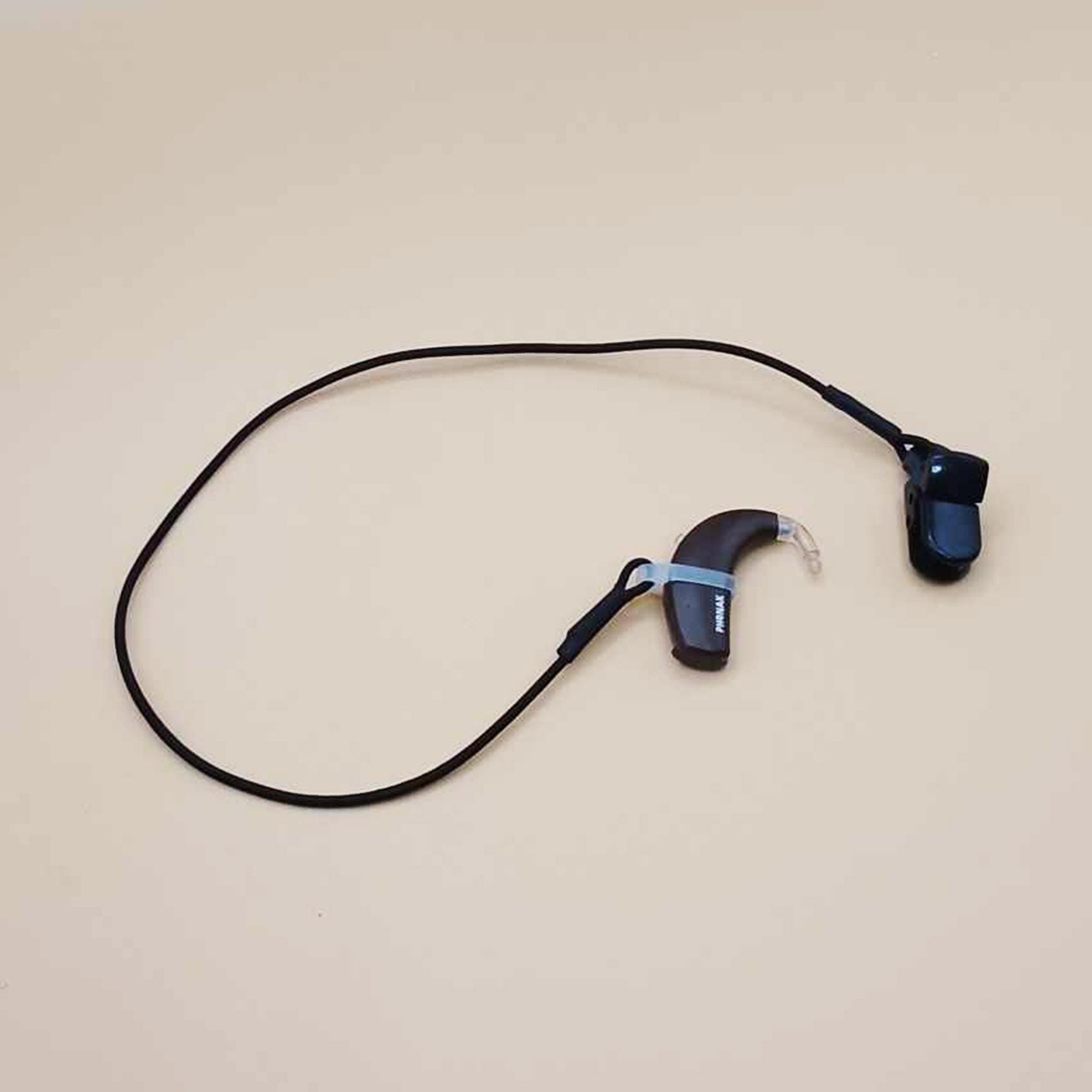 Single Retention Cord Black Clip Hearing Aid Cochlear Implant / Hearing ...