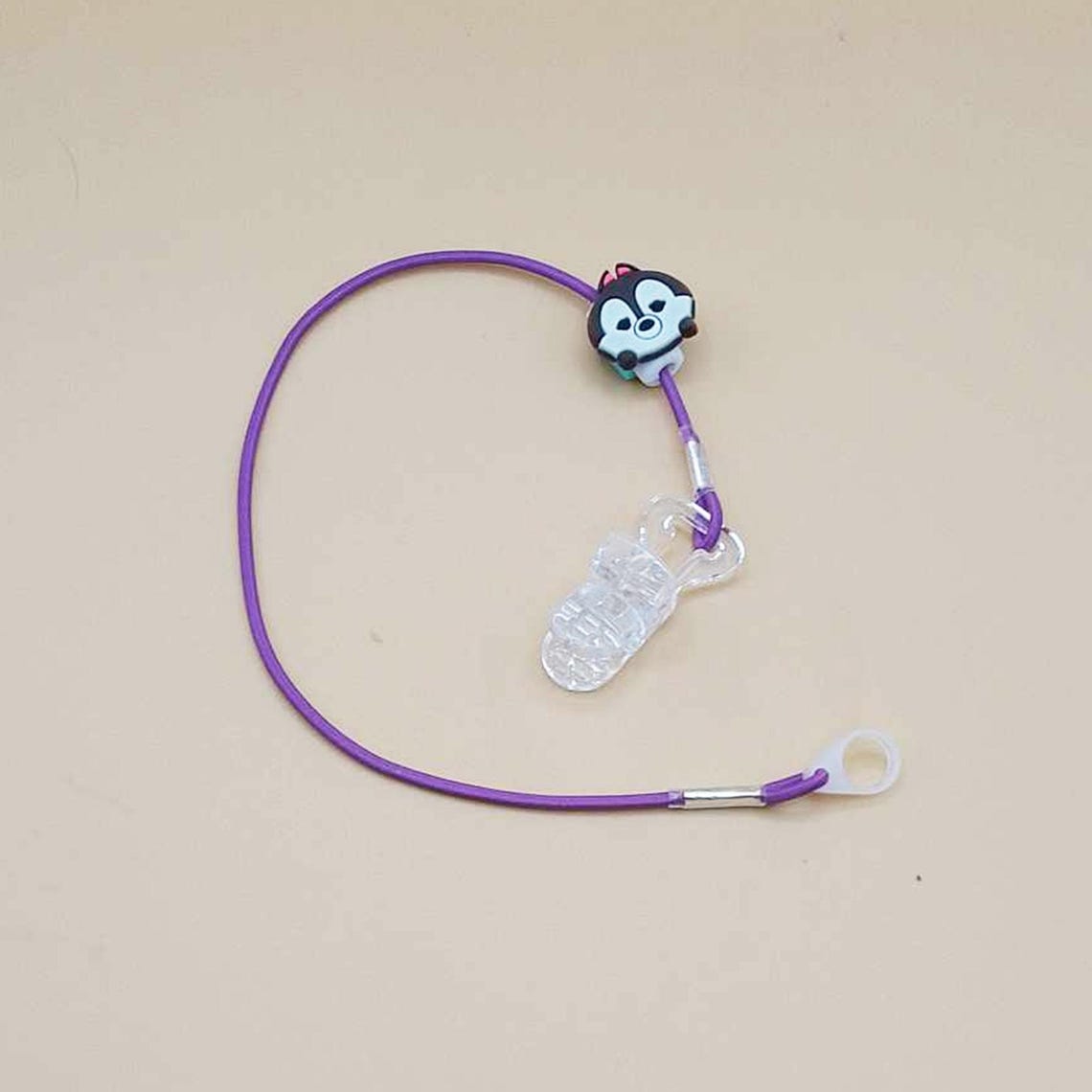 Purple Single Retention Cord Hearing Aid Cochlear Implant Lanyard With ...