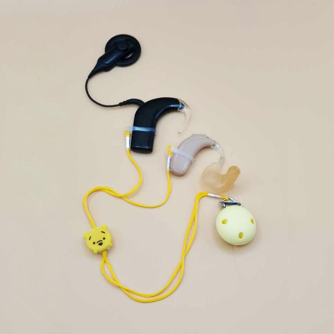 Yellow Retention Cord Hearing Aid Cochlear Implant Lanyard With Clip - Etsy