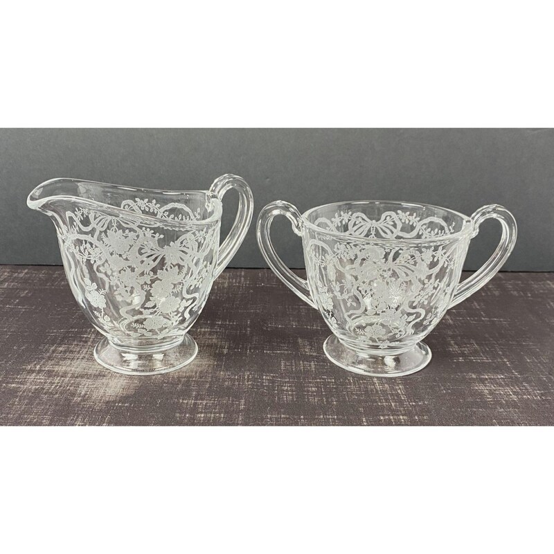 Vintage Etched Fostoria - Etsy