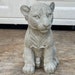 Sitting Tiger Patio Statue Concrete Tiger Outdoor Figurine Stone Wild ...