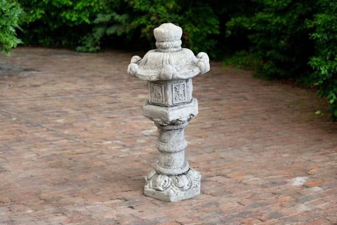 Concrete Pagoda Lantern Yard Pagoda Sculpture Oriental Lantern Asian ...
