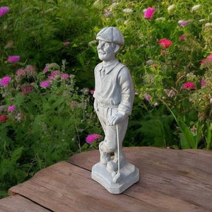 Large Golfer Man Figure Massive Golfist Statue Concrete Golfer Player ...