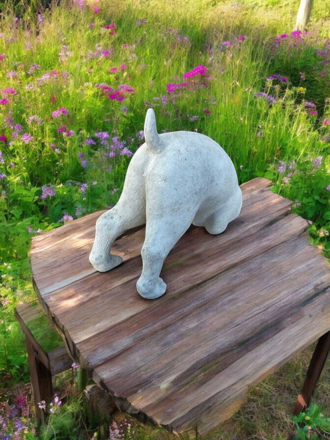 Stone Digging Dog Concrete Pet Decor Garden Dog Ornament Animal Figure ...