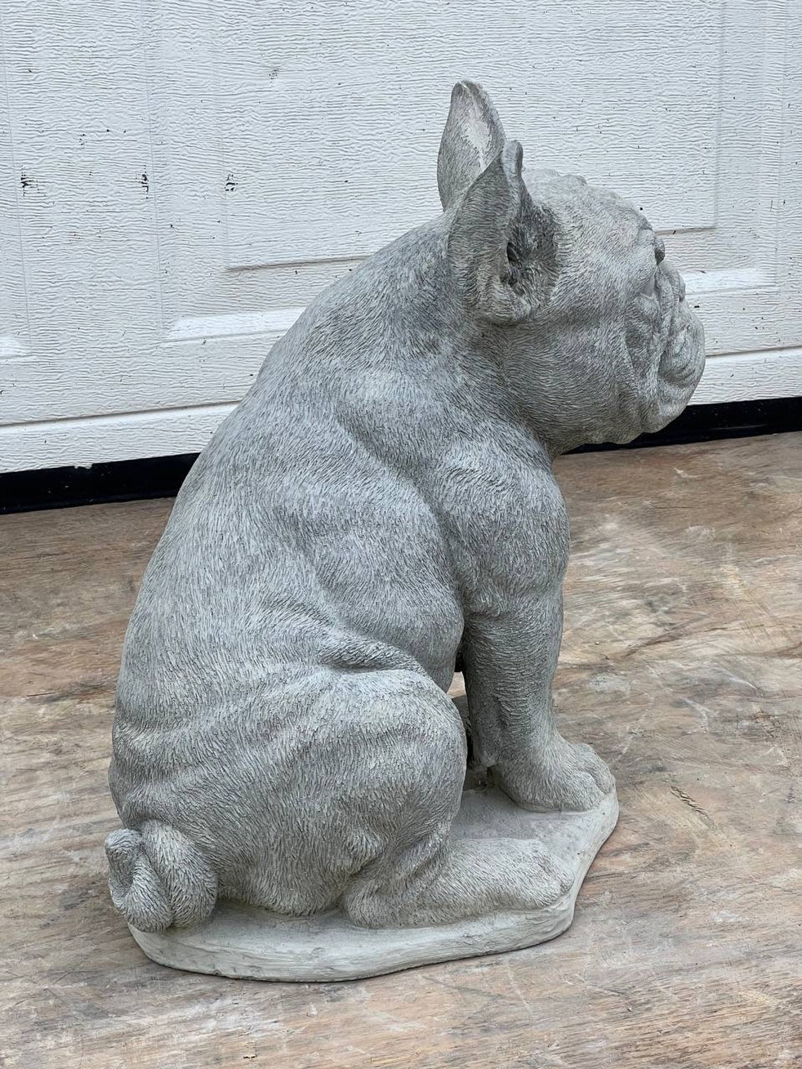 French Bulldog Concrete Statue Large Dog Memorial Decoration Gift for ...