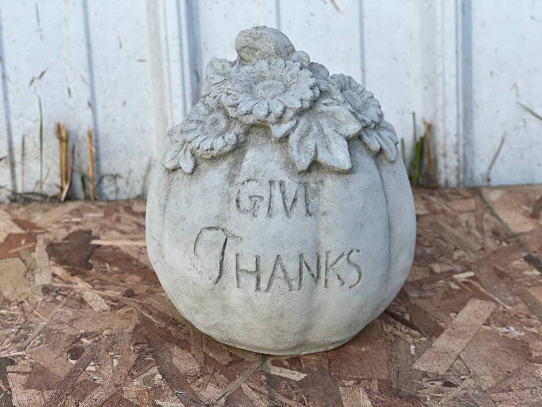 Detailed Pumpkin Garden Statue Outdoor Pumpkin Sculpture Autumn Pumpkin ...
