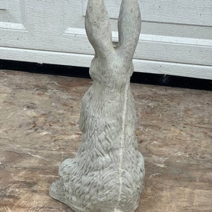 Rabbit Concrete Garden Statue Easter Bunny Decoration Figure Realistic ...