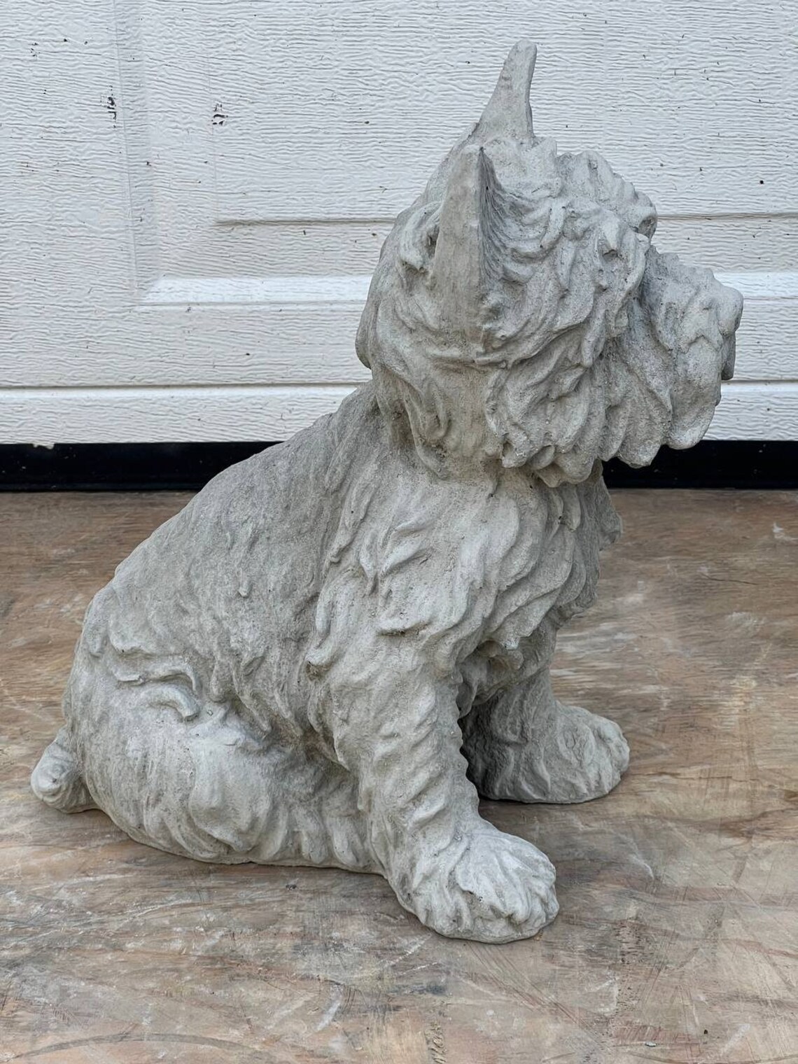 Detailed Scottie Dog Statue Concrete Dog Sculpture for Outdoor or ...