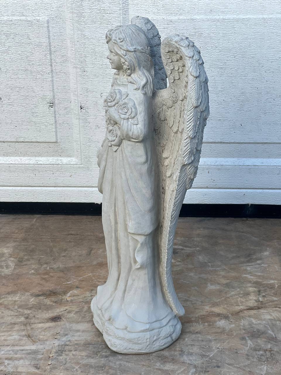 Angel Garden Statue Amazing Angel Memorial Gift Outdoor Girl in Dress ...