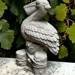 Stone Pelican Statue Massive Bird Decoration Detailed Wild Pelican ...