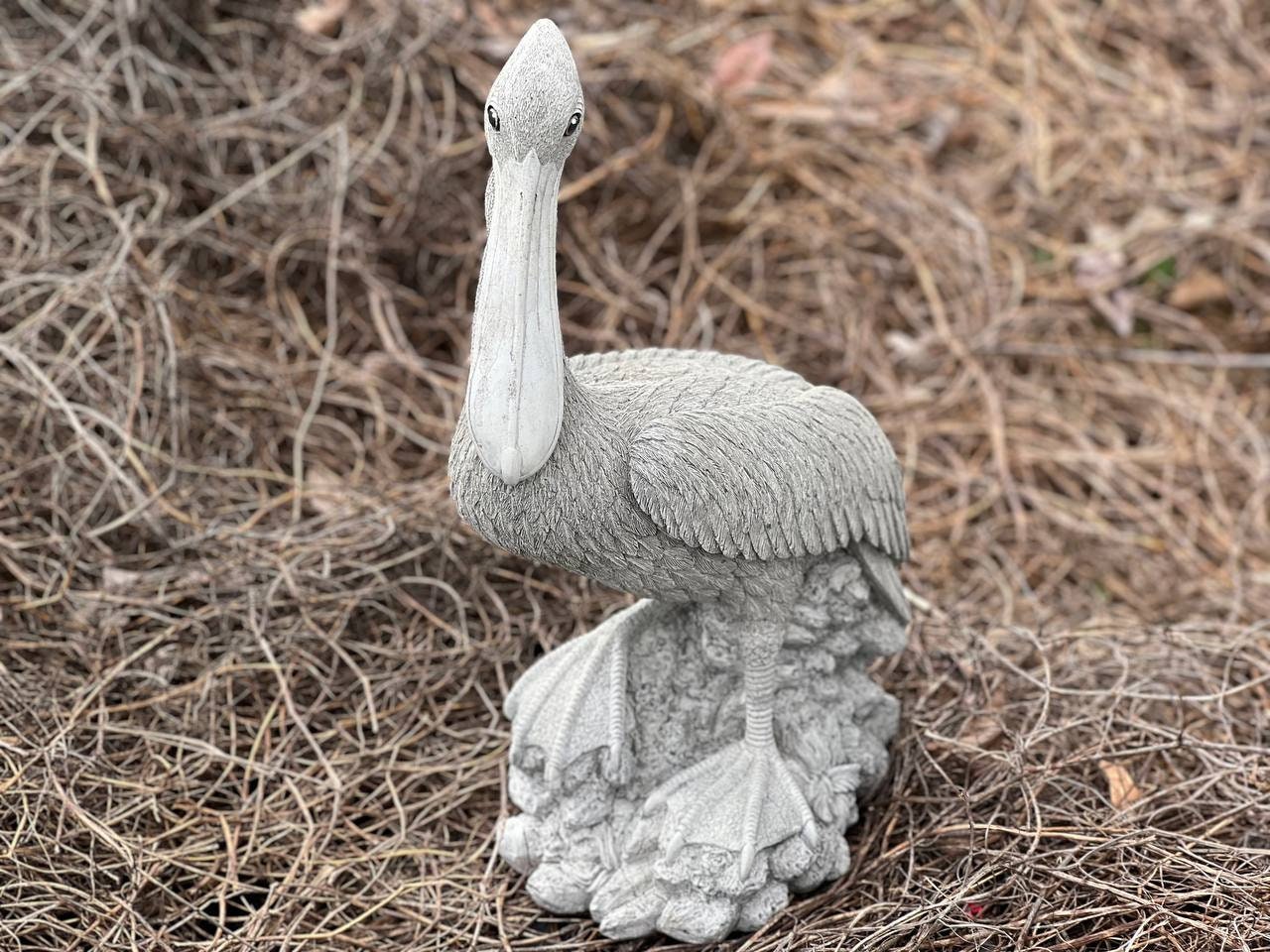 Concrete Pelican Statue Detailed Bird Figurine Wild Pelican Bird ...