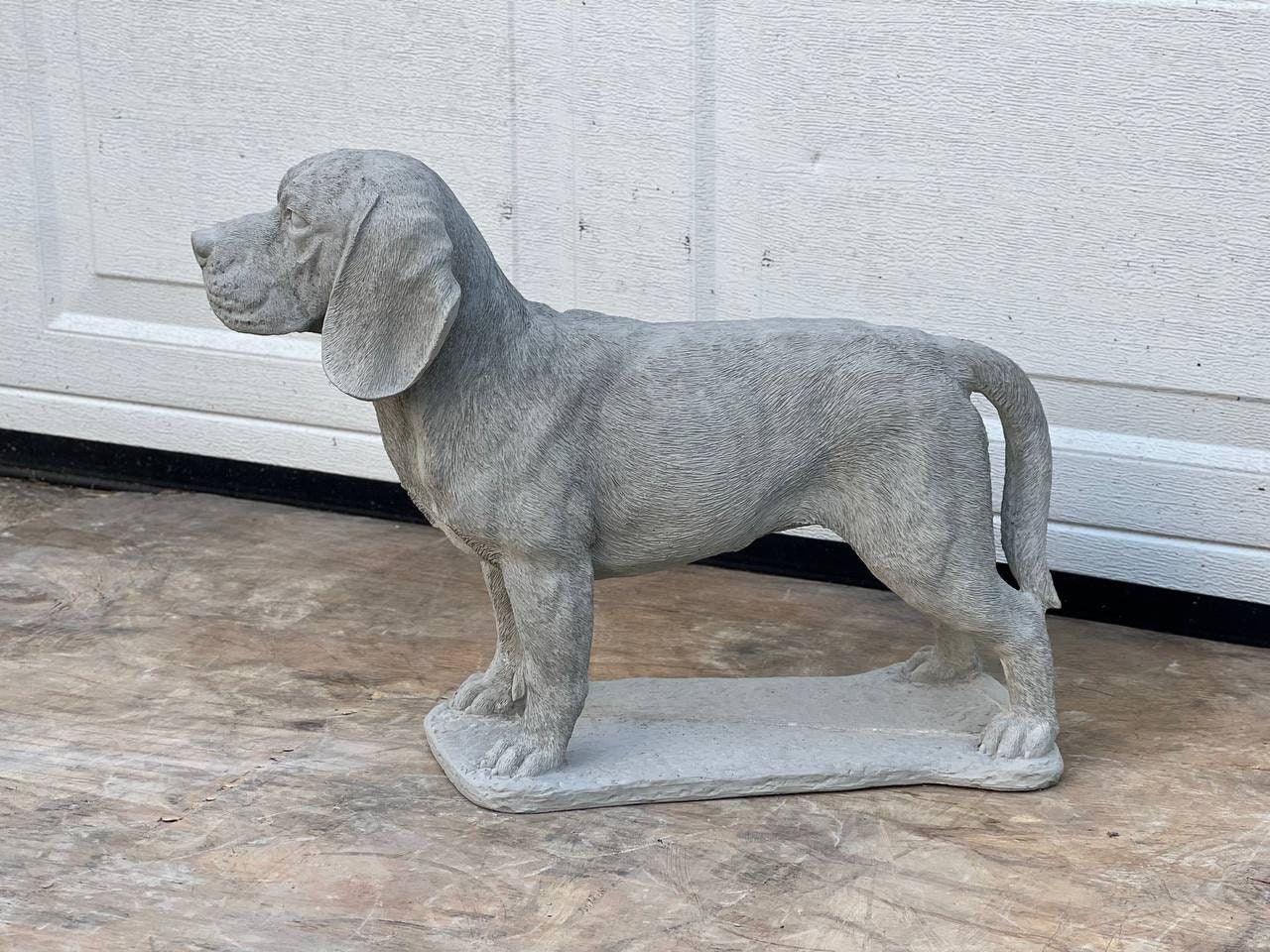 Massive Beagle Dog Concrete Statue Standing Dog Cement Sculpture Large ...