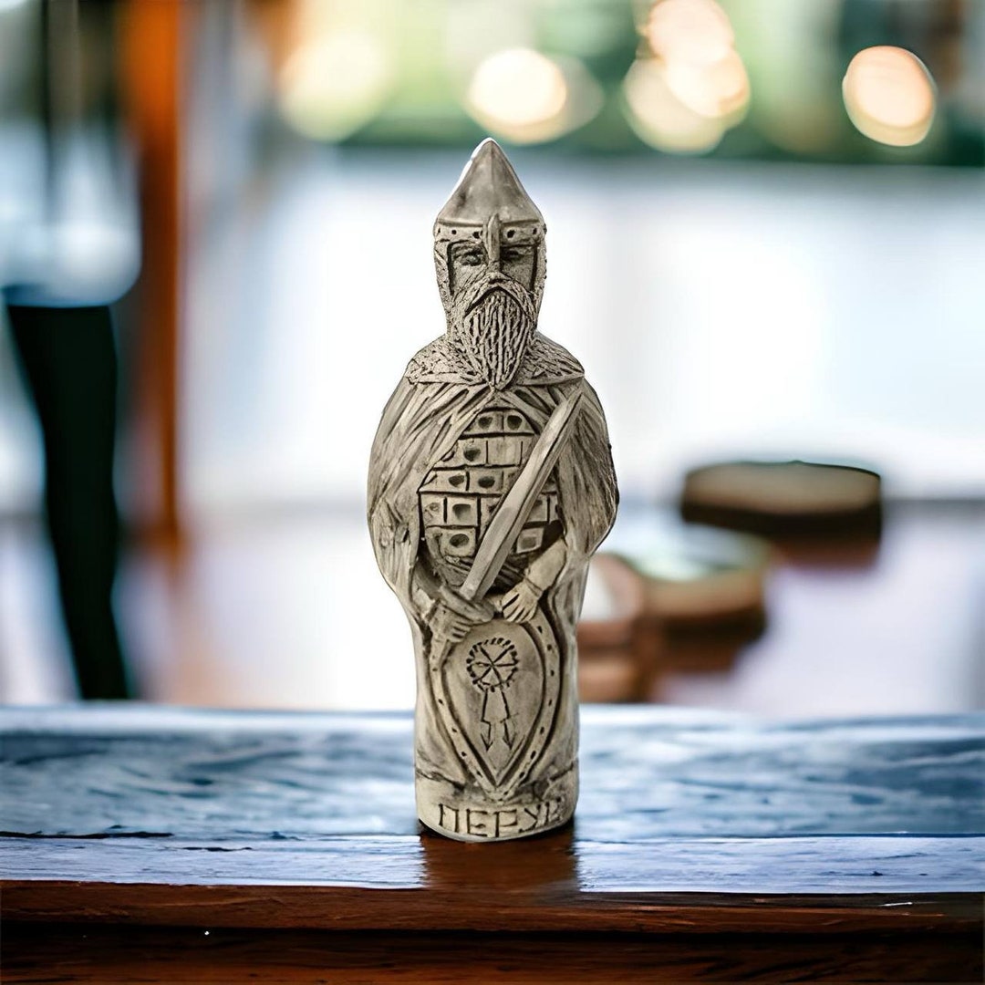 Ceramic Statuette Perun Slavic God Statue Altar Sculpture God Ceramic ...