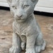Sitting Tiger Patio Statue Concrete Tiger Outdoor Figurine Stone Wild ...